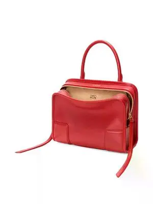 Loewe Small Amazona 180 Leather Tote Bag - Red