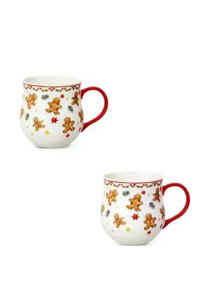 HUTSCHENREUTHER Gingerbread-print Mugs - Multicolour
