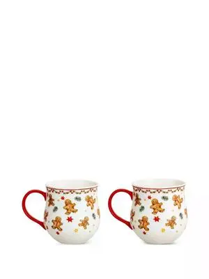 HUTSCHENREUTHER Gingerbread-print Mugs - Multicolour