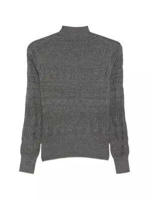 Iceberg Logo-intarsia High-neck Sweater