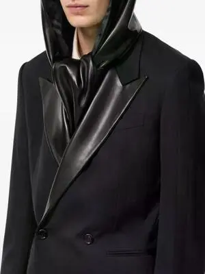 Burberry Leather Hooded Scarf