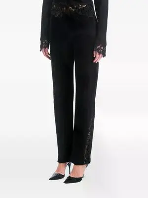OW Lace-panel Straight-leg Jeans