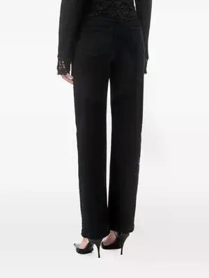 OW Lace-panel Straight-leg Jeans