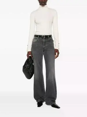 Fabiana Filippi Buttoned-cuff Roll-neck T-shirt