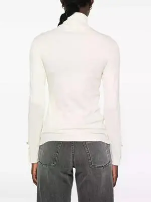 Fabiana Filippi Buttoned-cuff Roll-neck T-shirt