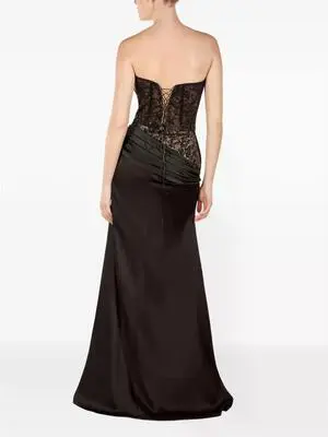 ANDREEA VENECIUC Noemie Lace-panelled Gown