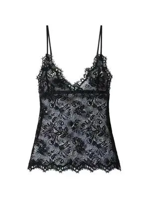 Isabel Marant Étoile Adiena Floral Lace Camisole - Black