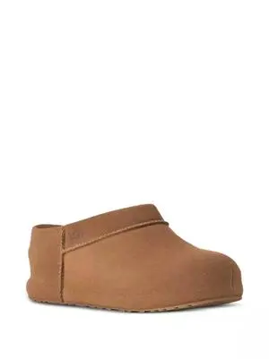 UGG Enwrap Suede Clogs - Brown