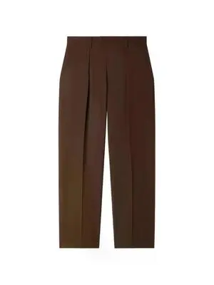 Sandro Wide-leg Wool Trousers - Brown