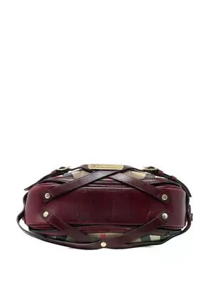 Burberry 2000-2017 House Check Canvas Bridle Langford Crossbody Bag