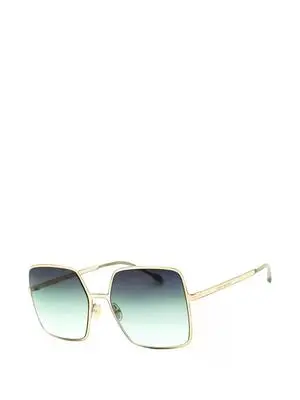 Isabel Marant Étoile Oversized Geometric-frame Sunglasses - Gold