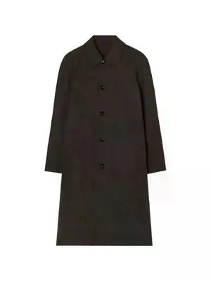 Burberry Long Reversible Gabardine Parkbury Car Coat - Brown
