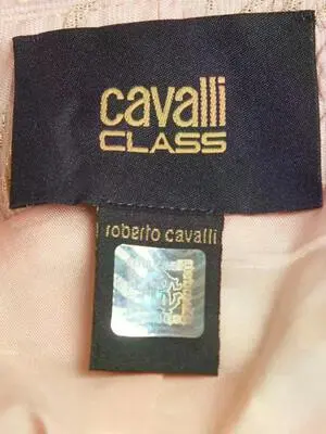 Roberto Cavalli Jacquard Embellished Midi Dress