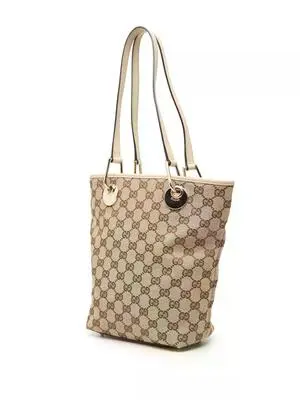 Gucci 2000-2015 Gg Canvas Eclipse Tote Bag - Neutrals
