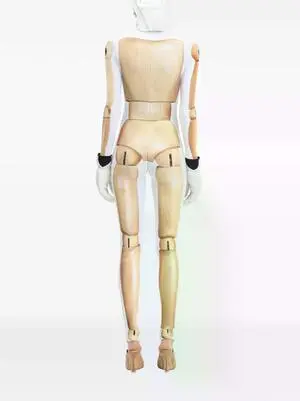 JEAN PAUL GAULTIER Wooden-body-print Jumpsuit