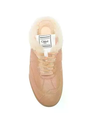 Chloé Kick Shearling-lined Sneakers
