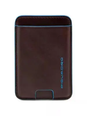 PIQUADRO Leather Cardholder - Brown