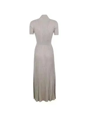 Gabriela Hearst Ribbed-knit Short-sleeve Maxi Dress