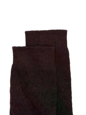 Missoni Zigzag-knit Socks - Red