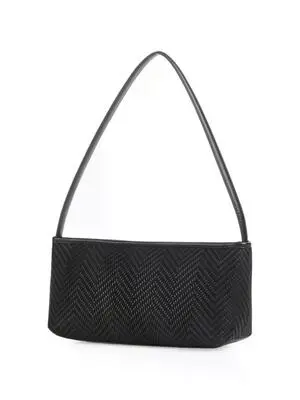 BOSS Sandy Chevron Leather Shoulder Bag - Brown