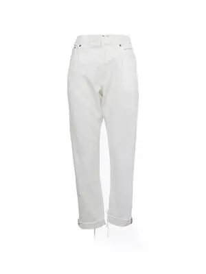 Dior Cuffed-hem Straight-fit Jeans
