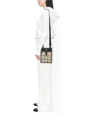 Burberry 2000-2017 House Check Canvas Crossbody Bag - Neutrals