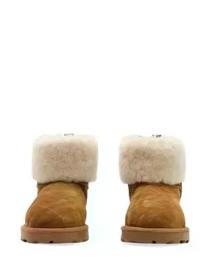 Burberry Check Shearling Flint Boots