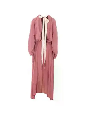 LANVIN Gathered Open-back Asymmetric Dress
