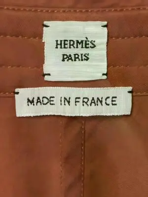 Hermès Ruffle-trim Zip-up Midi Dress