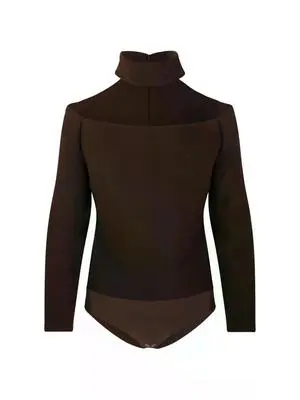 OSCAR THE COLLECTION Aimée Cut-out High-neck Bodysuit