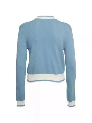 Balmain Logo Embroidered Knit Cardigan