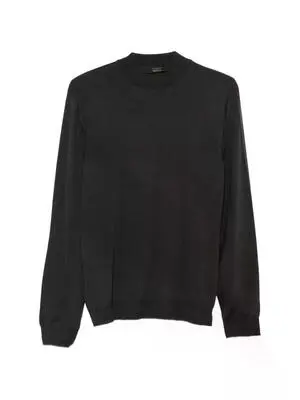 ZANONE Fine-knit Sweater - Black