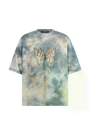 Roberto Cavalli Tie-dye Butterfly-print T-shirt