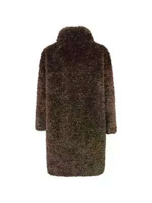 Herno Faux-fur Funnel-neck Coat
