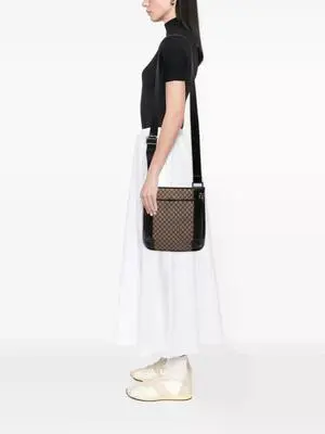 Celine 2007 Macadam Canvas Messenger Bag Crossbody Bag