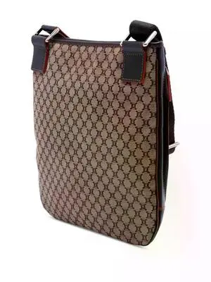 Celine 2007 Macadam Canvas Messenger Bag Crossbody Bag