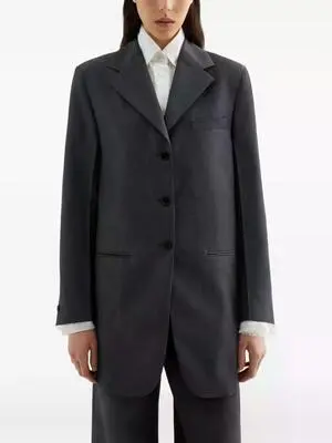 JIL SANDER Fil-à-fil Wool Tailored Jacket