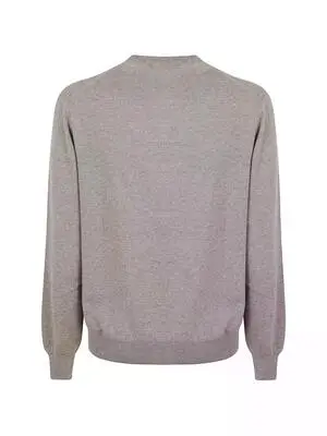 CRUCIANI Raglan-sleeve Crew-neck Sweater - Neutrals