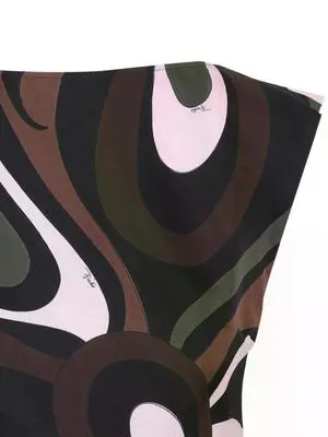 Emilio Pucci Abstract-print Silk Top