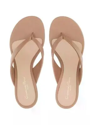 GIANVITO ROSSI Thong Wedged Sandals - Pink