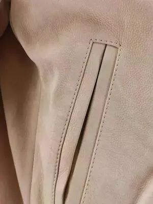 BOSS Leather Bomber Jacket