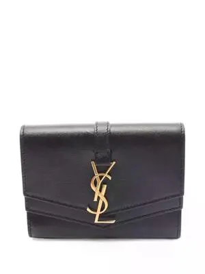 Saint Laurent 2010s Plaque Card Case - Black