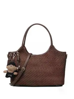 V°73 Woven-effect Shoulder Bag - Brown