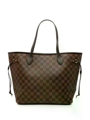 LOUIS VUITTON 2014 Damier Ebene Neverfull Mm Tote Bag - Brown