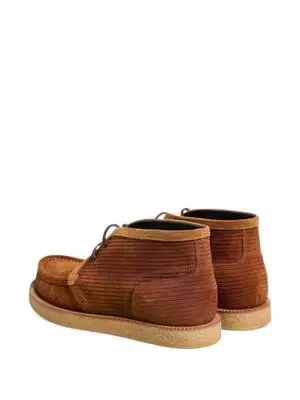 Dolce & Gabbana Ribbed Suede Ankle Boots