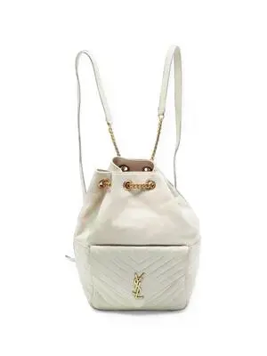 Saint Laurent 2021 Joe Matelassé-effect Leather Backpack