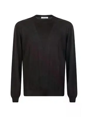 CRUCIANI Crew-neck Knitted Sweater - Brown