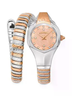 Just Cavalli Snake Amalfi 22mm Watch - Pink