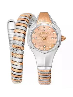 Just Cavalli Snake Amalfi 22mm Watch - Pink