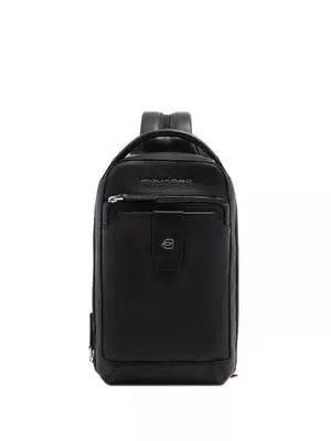 PIQUADRO Logo-plaque Sling Bag - Black
